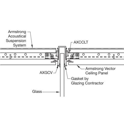AXIOM Glazing Channel - AXGCV | Armstrong Ceiling Solutions – Commercial